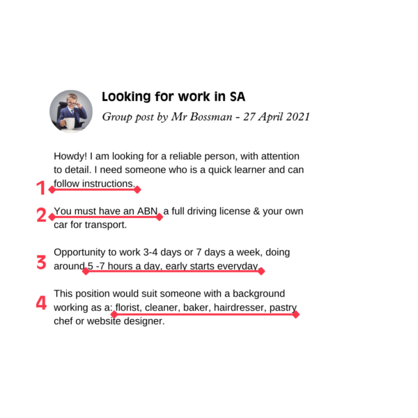 How to spot a Sham Contract in a Job Advertisement. - Working Women's ...