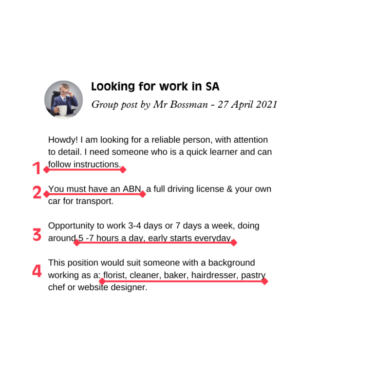 How to spot a Sham Contract in a Job Advertisement. - Working Women's ...